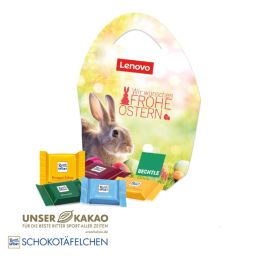 Premium Osterei mit Ritter SPORT Schokotäfelchen 50g bedrucken (ab 100 ...