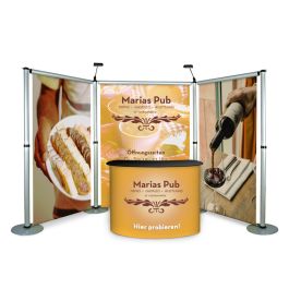 Mobiler Messestand: Messe-Display 'Aero Komplett-Set' mit Theke und ...